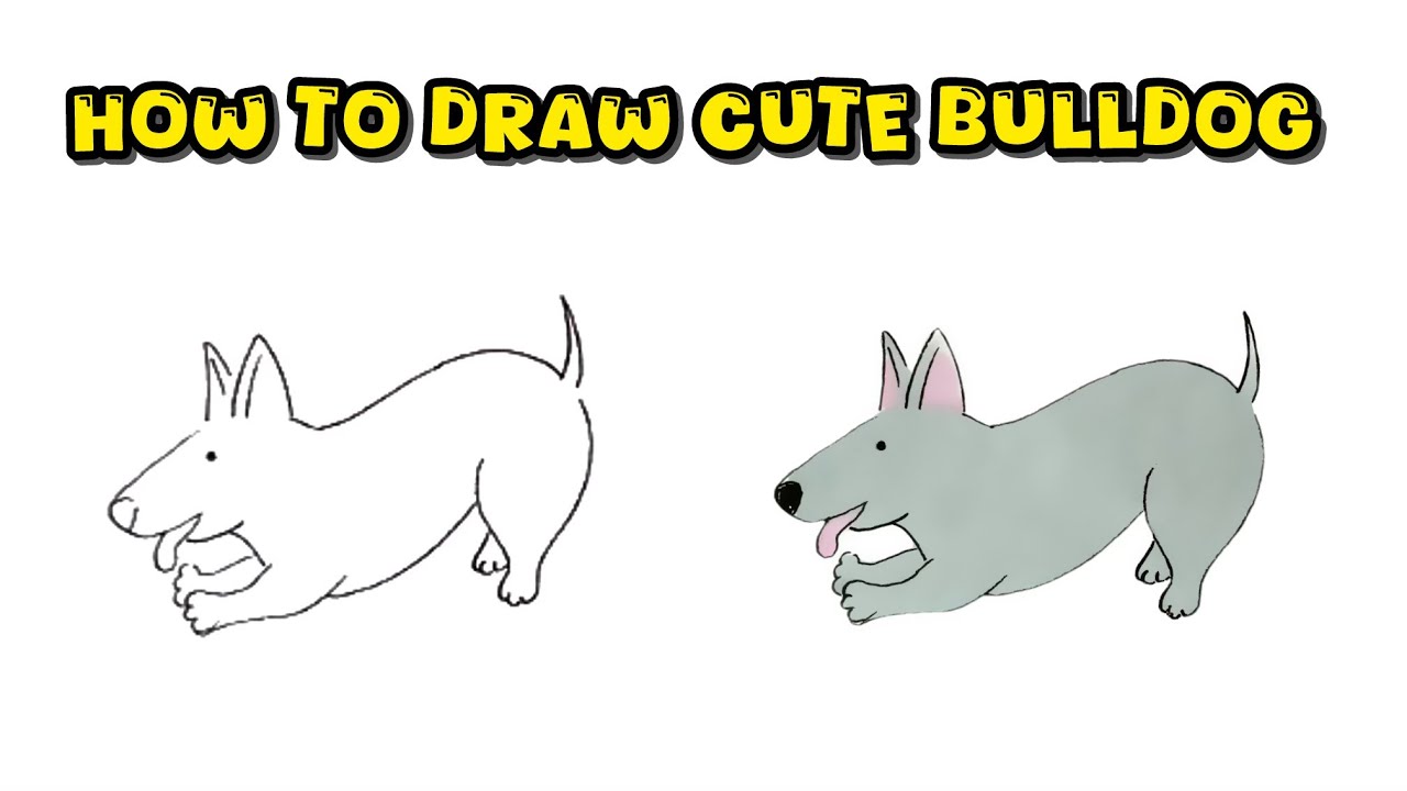 How to Draw Cute Bulldog – Instruction to Drawing Your Favorite Dog ...