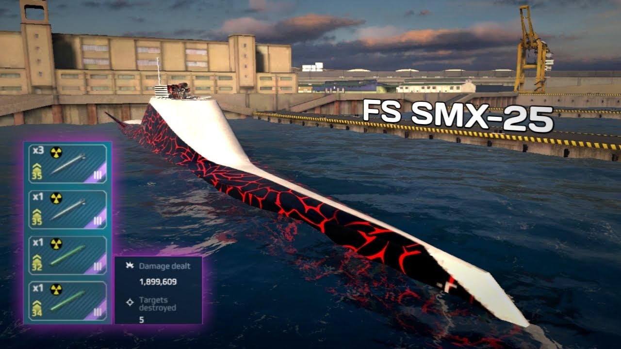 FS SMX-25 - 1v5 With Only Nuclear Equipment | Modern Warships - YouTube