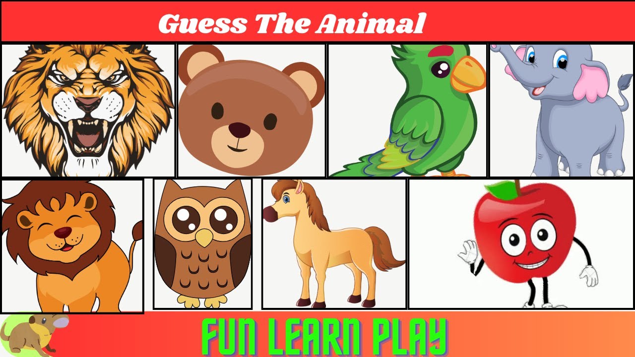 Guess animal in 3 Second | English #kidslearning #guessinggame #animals ...