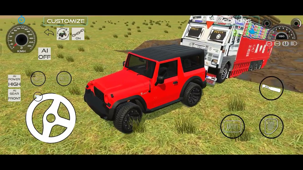 Thar Rescue Heavy loaded truck in game #indianvehiclesgame # ...