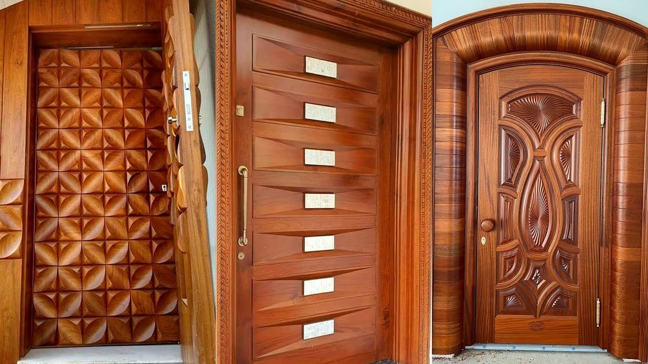 Modern and Classic Original Wooden Front doors/Lock doors/ Creative ...