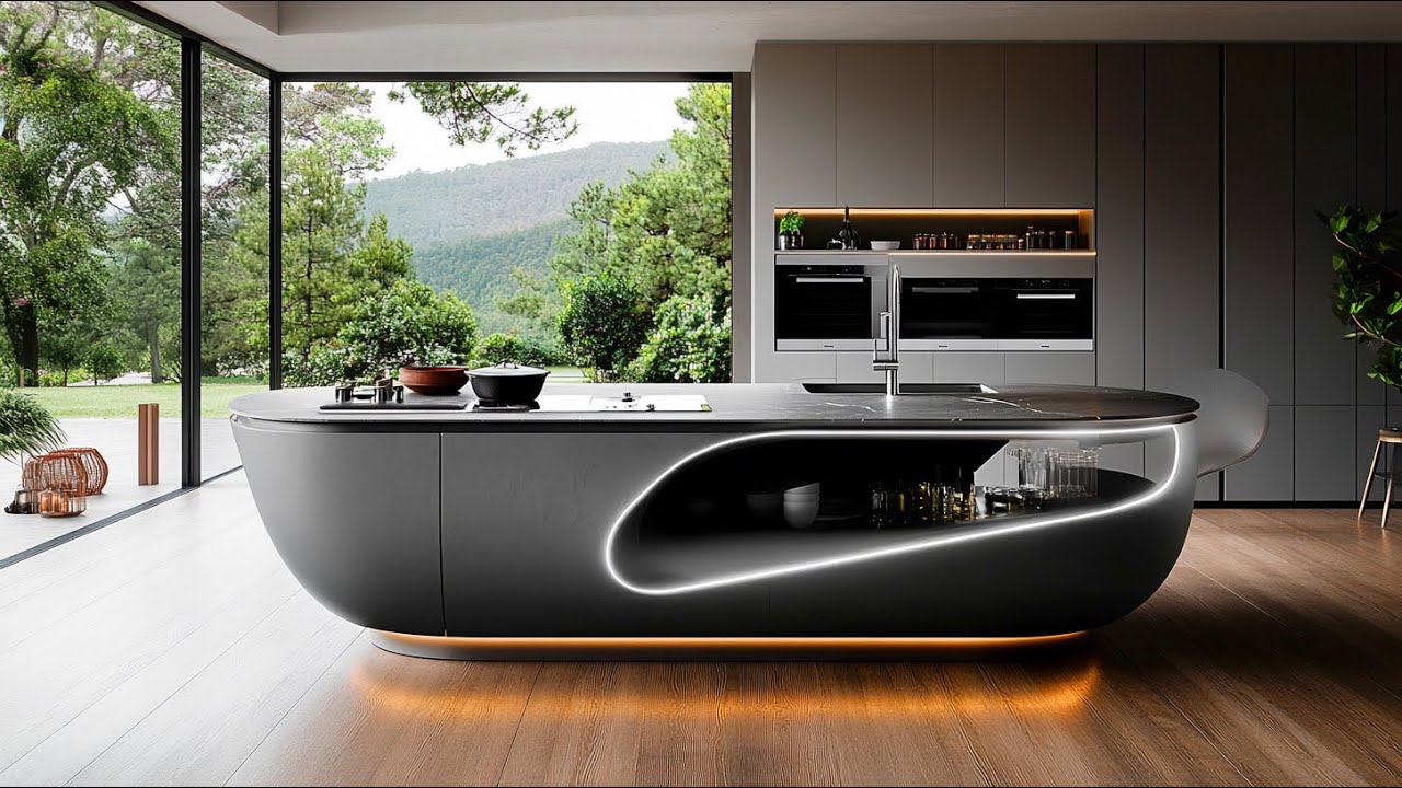 Exploring Innovative Ideas for Futuristic Kitchen Islands with a Built ...
