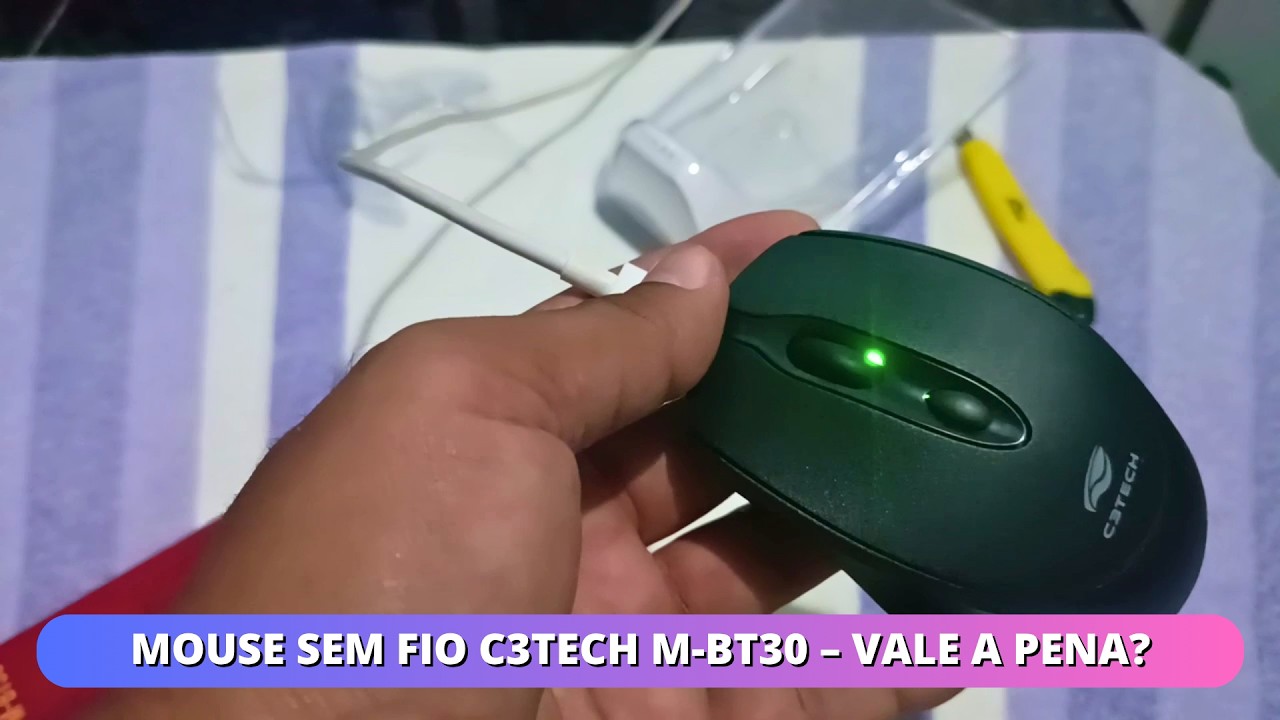 Mouse Sem Fio C3TECH M-BT30 – Vale a Pena? - YouTube