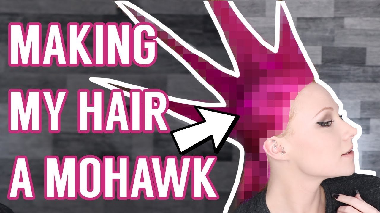 I Mohawked My 2ft Long Hair - YouTube