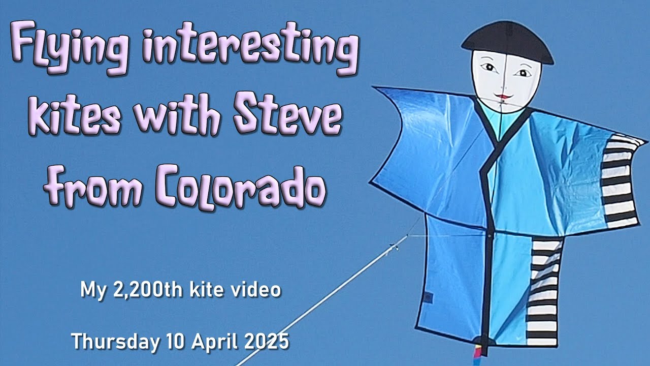 Flying interesting kites with Steve from Colorado - YouTube