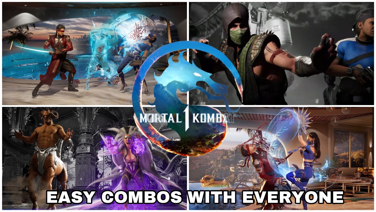 MK1: *EASY* HIGH DAMAGE COMBOS FOR ALL FIGHTERS [37%-56%] - YouTube