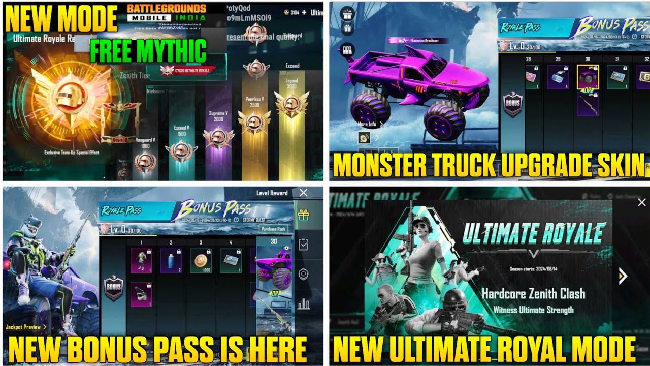 FREE MATERIAL & AG COINS | NEW ULTIMATE ROYAL MODE | A8 BONUS PASS ...