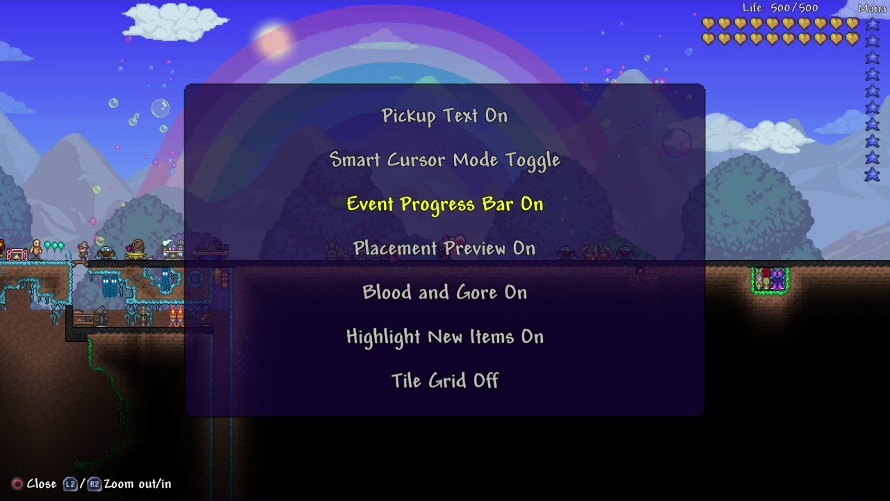 How to change Terraria settings - YouTube