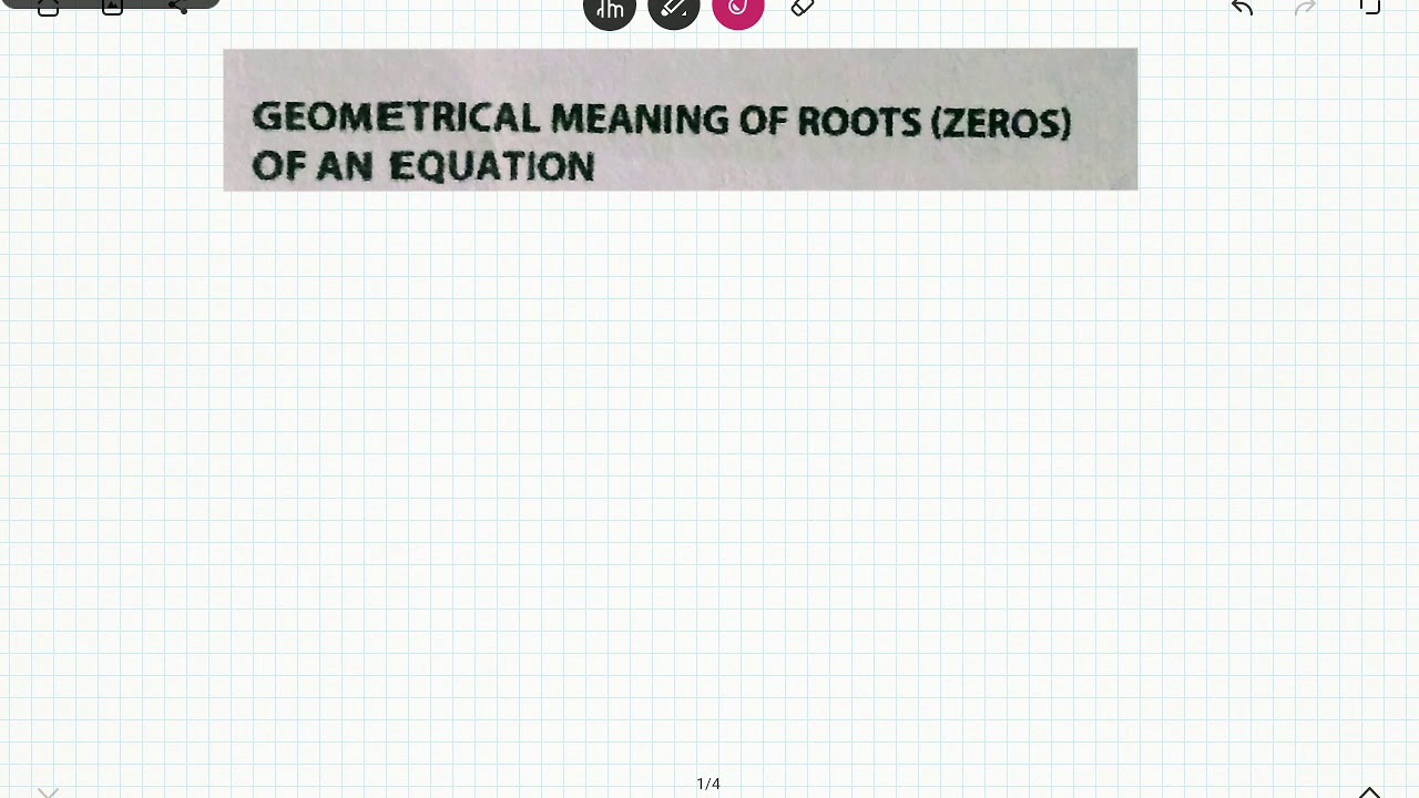 Geometric meaning of root - YouTube