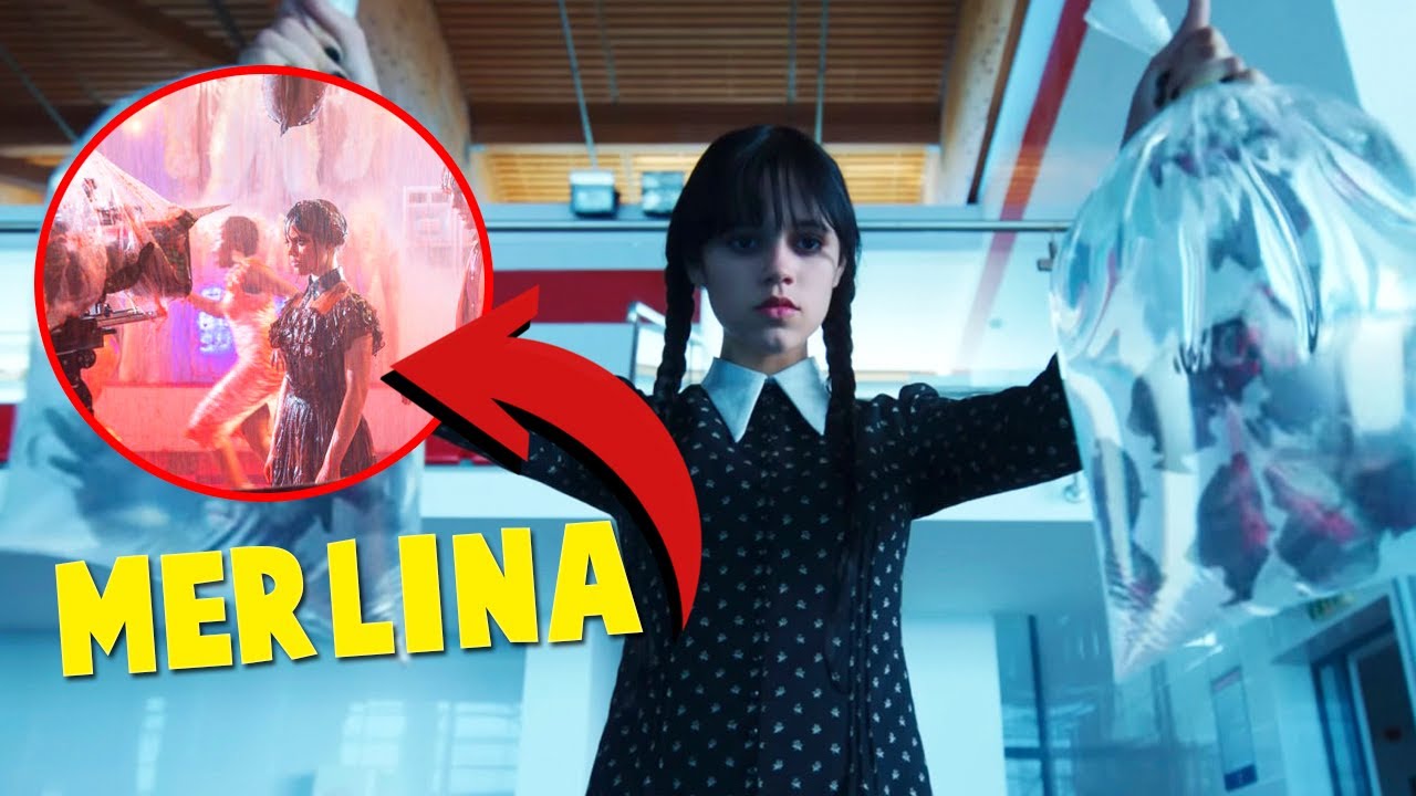 10 Cosas que NO VISTE en MERLINA 🔵 WEDNESDAY #netflix #merlina - YouTube
