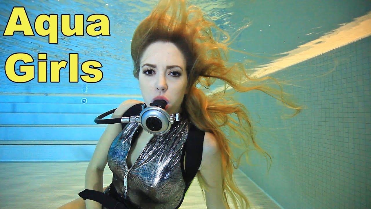 Beautiful No Mask Scuba Diving Girl - YouTube