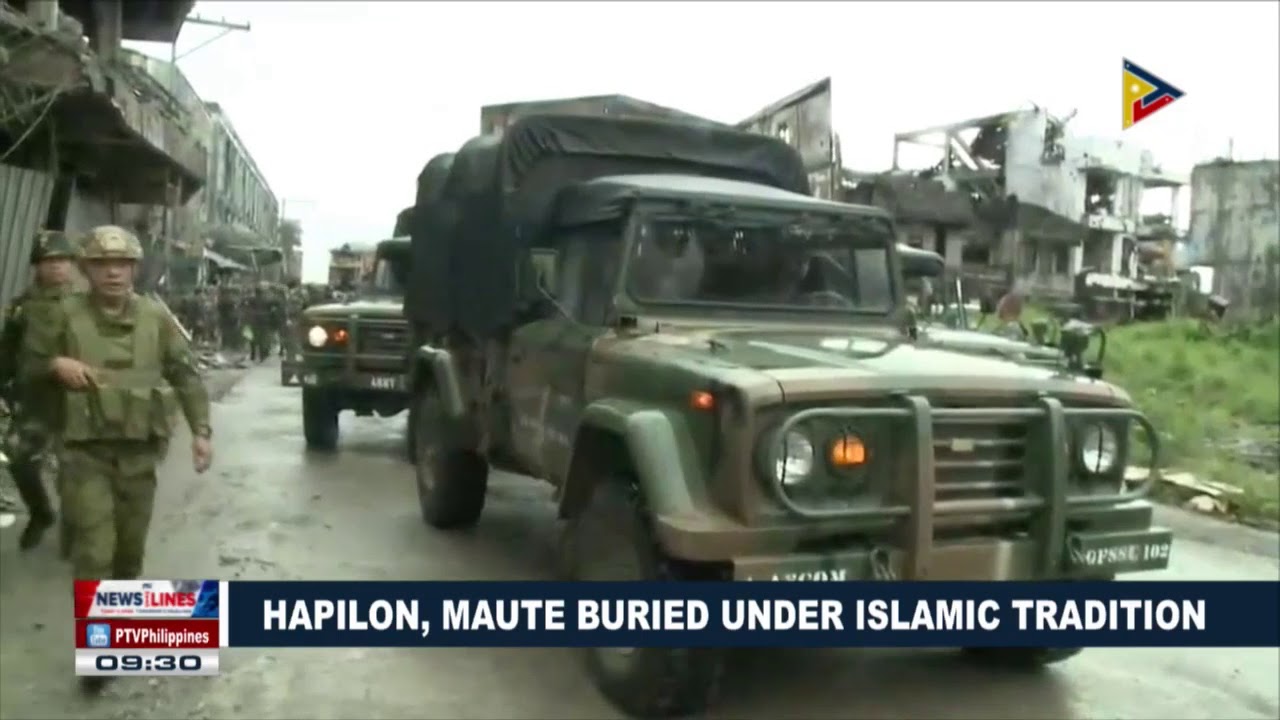 Hapilon, Maute buried under Islamic Tradition - YouTube