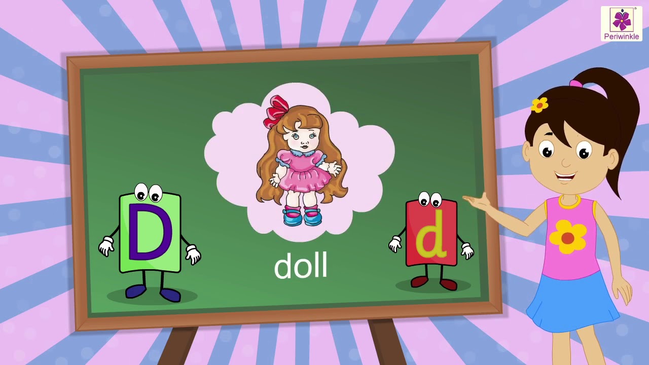 Phonics Letter D with Four Words | ABC Primer | Periwinkle - YouTube