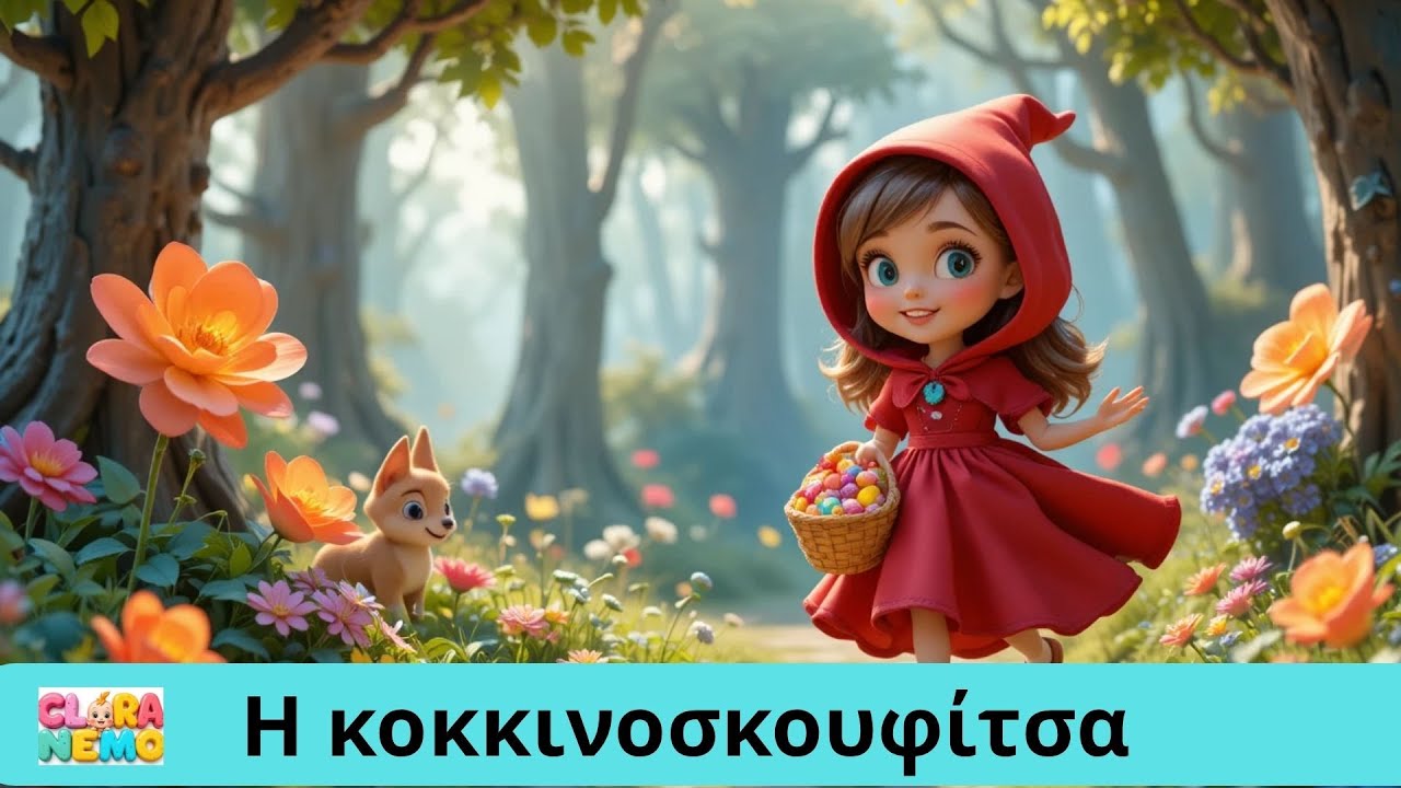 Η Κοκκινοσκουφίτσα πάει στο δάσος #παιδικάβίντεο #παιδικάτραγούδια # ...
