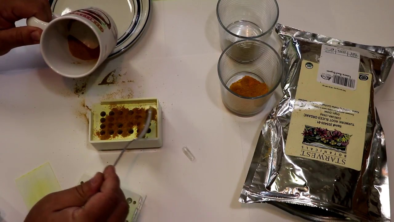 Homemade Turmeric Capsules - YouTube