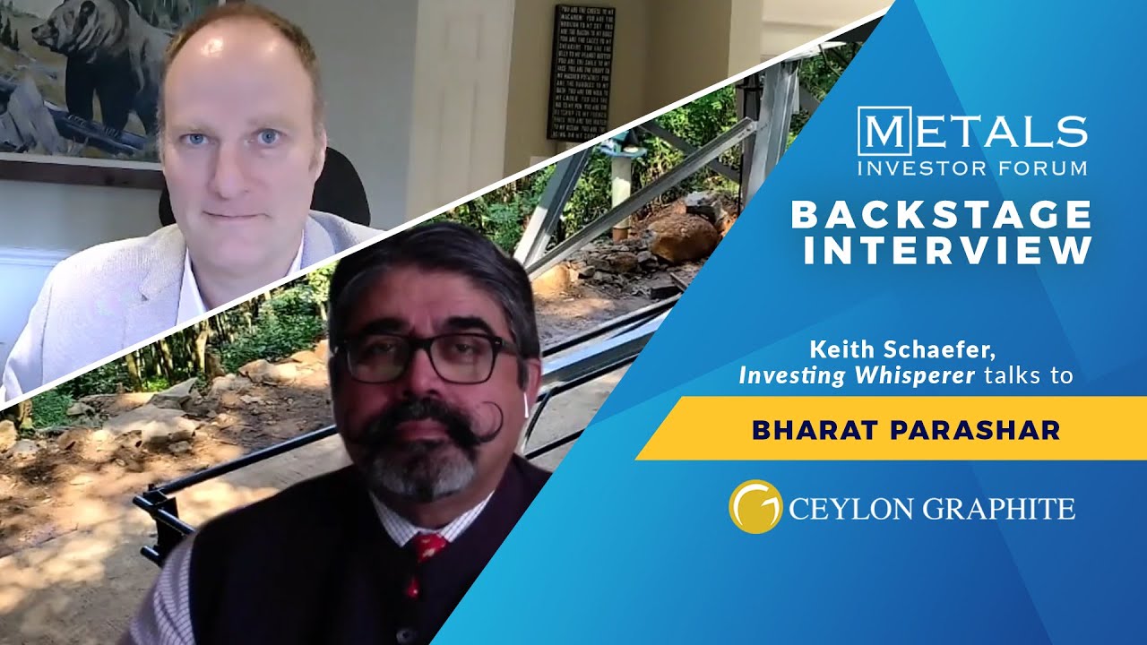 Keith Schaefer talks to Bharat Parashar of Ceylon Graphite at the Jan ...
