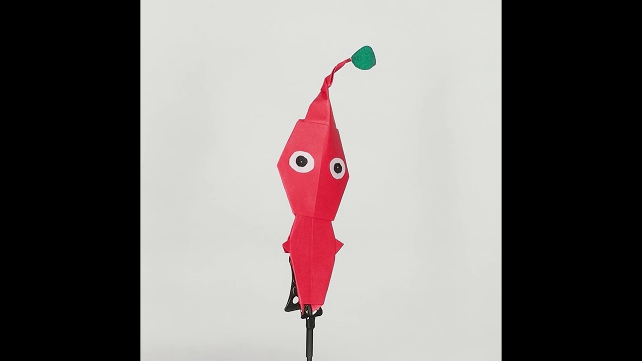 #shorts かわいい「ピクミン」の簡単な作り方！【キャラクター折り紙】 / Origami Pikmin - YouTube