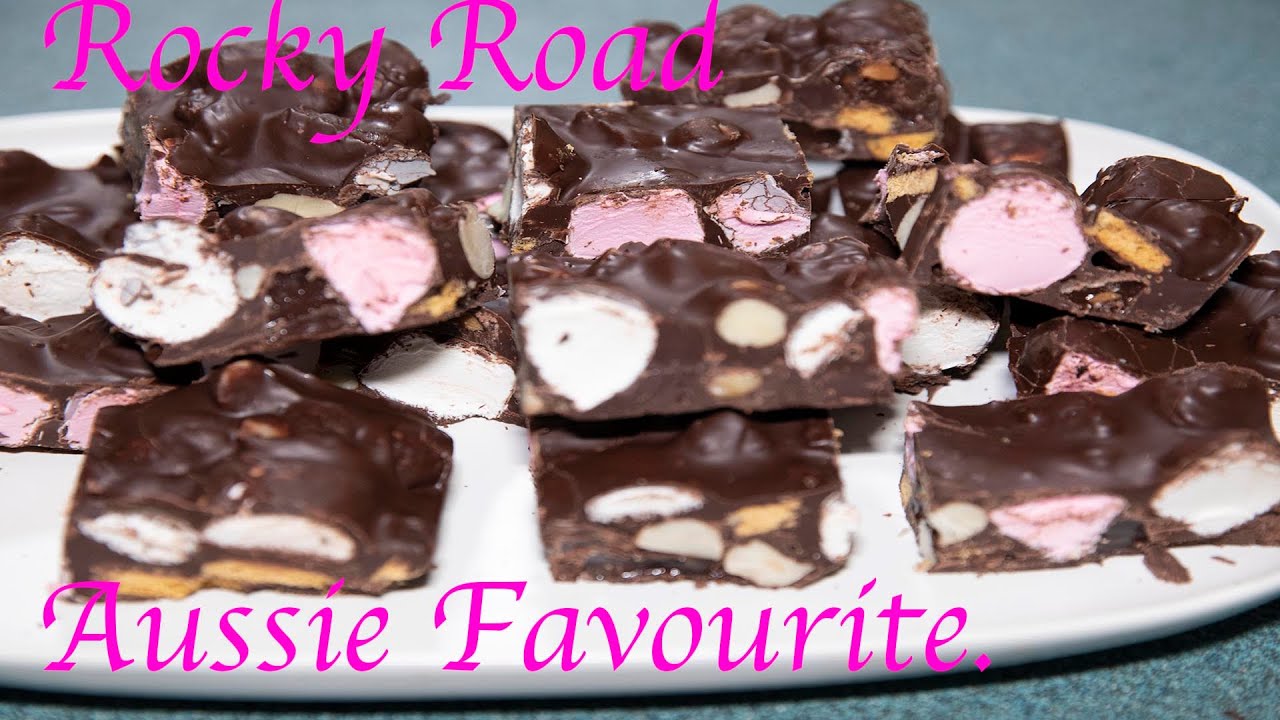 The Sweetest Australian Dessert (Rocky Road Recipe) - YouTube