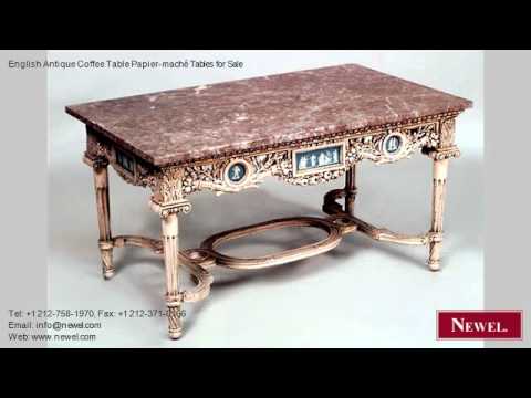 English Antique Coffee Table Papier-maché Tables for Sale - YouTube