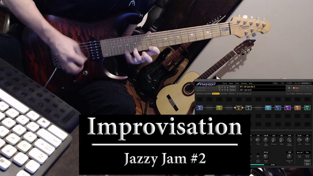 Jazzy Jam Improv #2 - Fractal Audio FM3, Sterling JP157 - YouTube