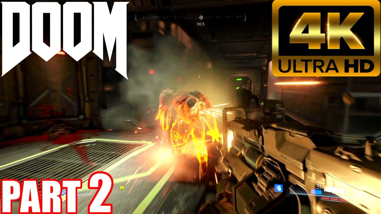 ドゥーム DOOM Walkthrough Gameplay Part 2 - Know Your Enemy / Xbox One X in ...