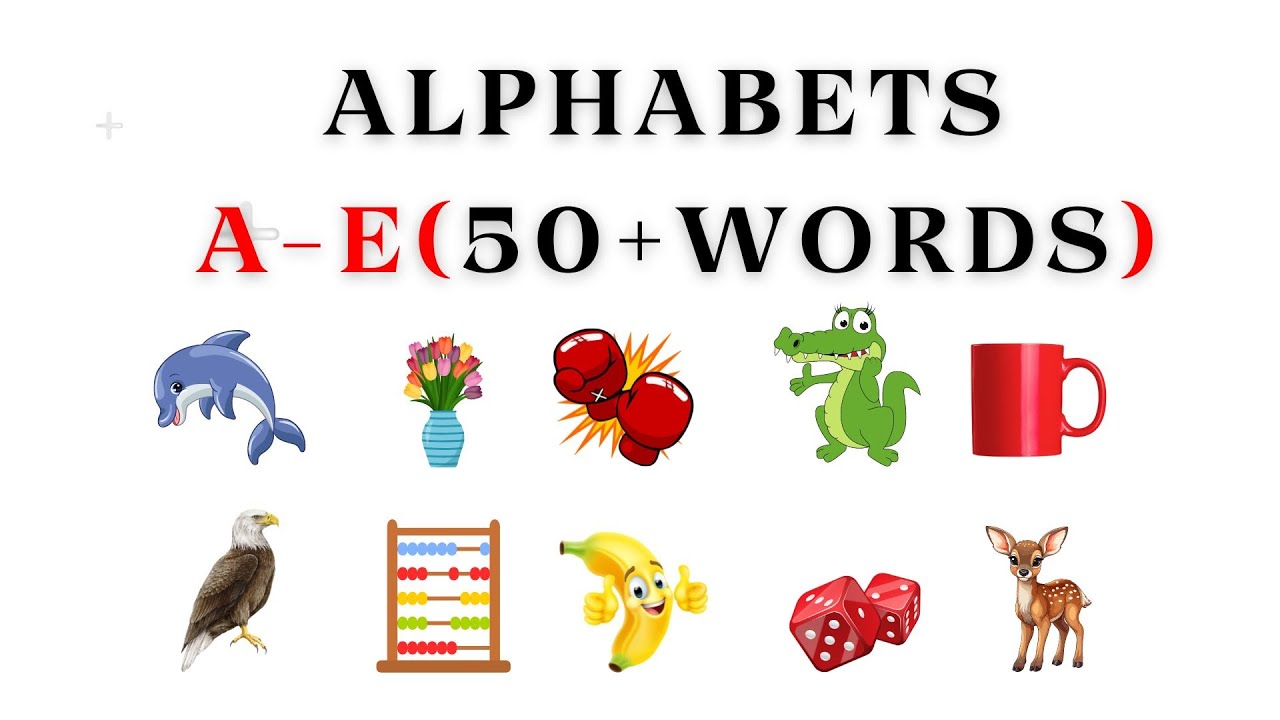 English abcde Alphabets for nursery , kids & toddlers | Learn Alphabet ...