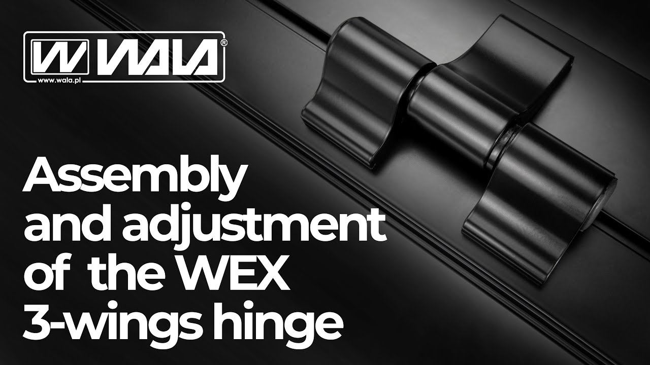 Wala hinges - Assembly and adjustment of the 3-wing WEX hinge - YouTube