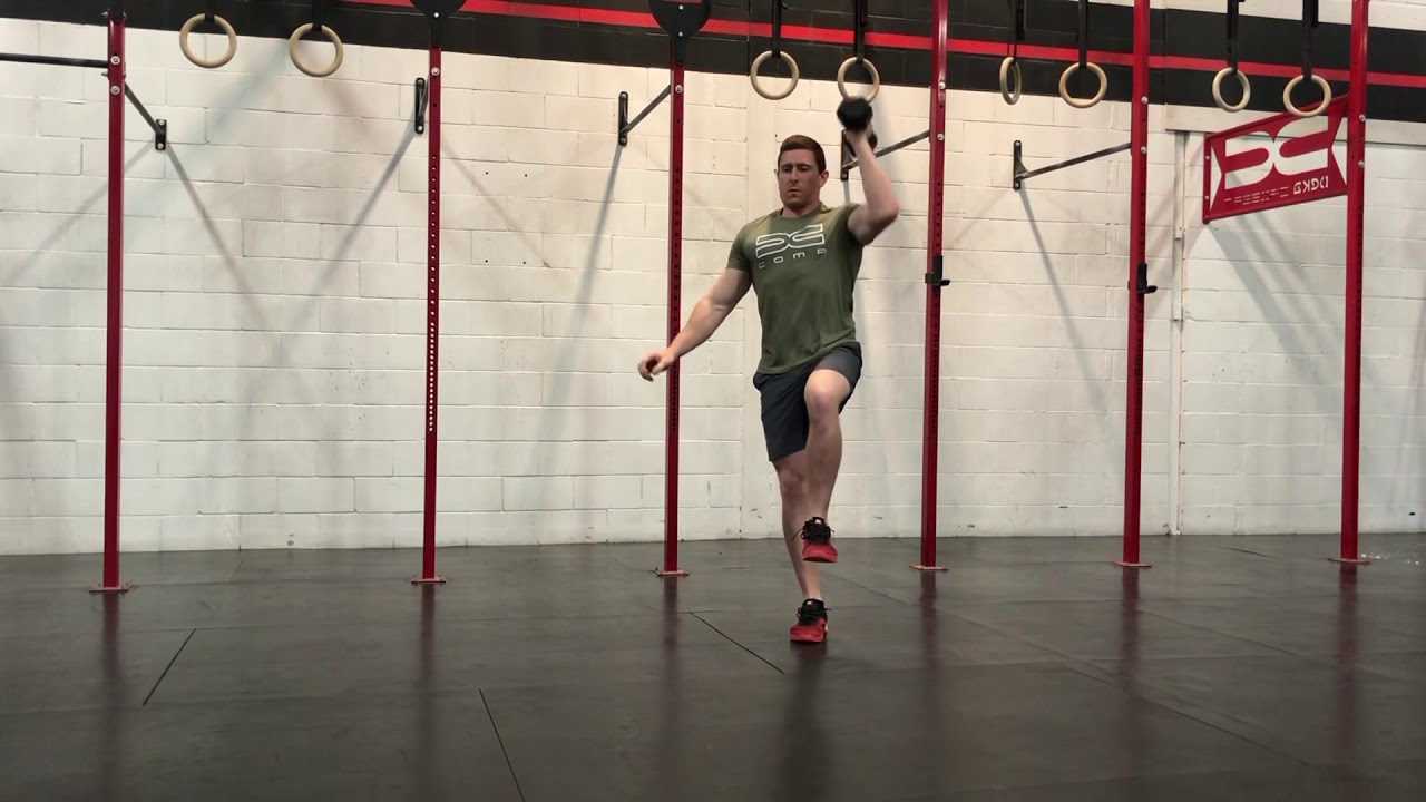 Single leg RDL Clean + press - YouTube