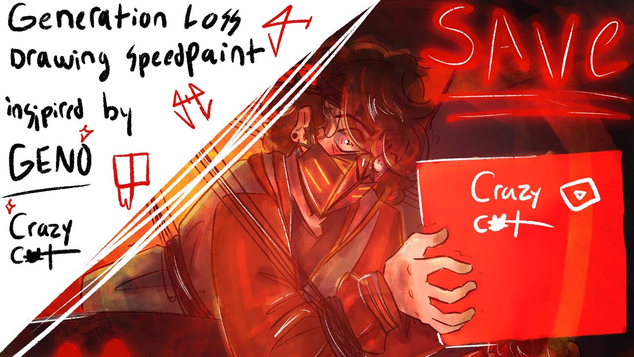 SAVE ME // Generation Loss speedpaint drawing inspired by @kenolotl ...
