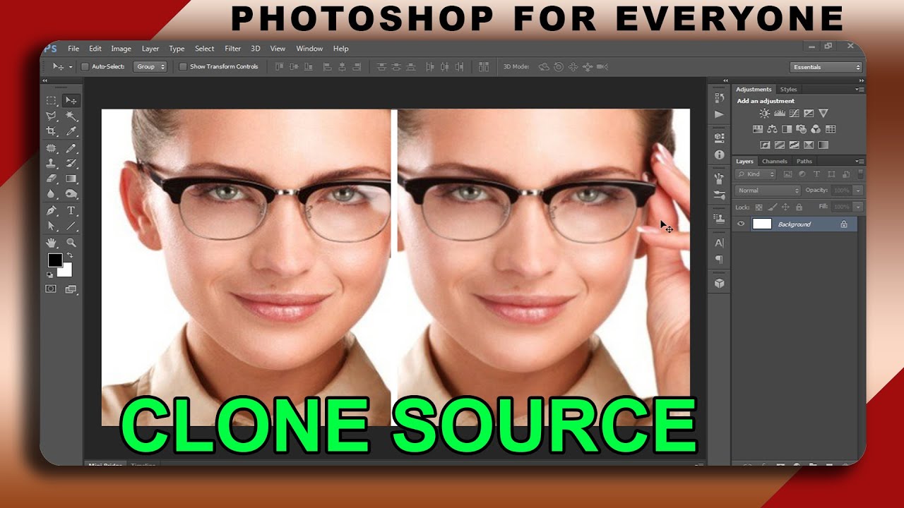 Hướng dẫn sử dụng photoshop | Kỹ thuật clone source. - YouTube