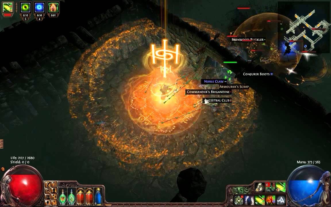 Quill Rain + Ranged Attack Totem defensive demonstration - YouTube