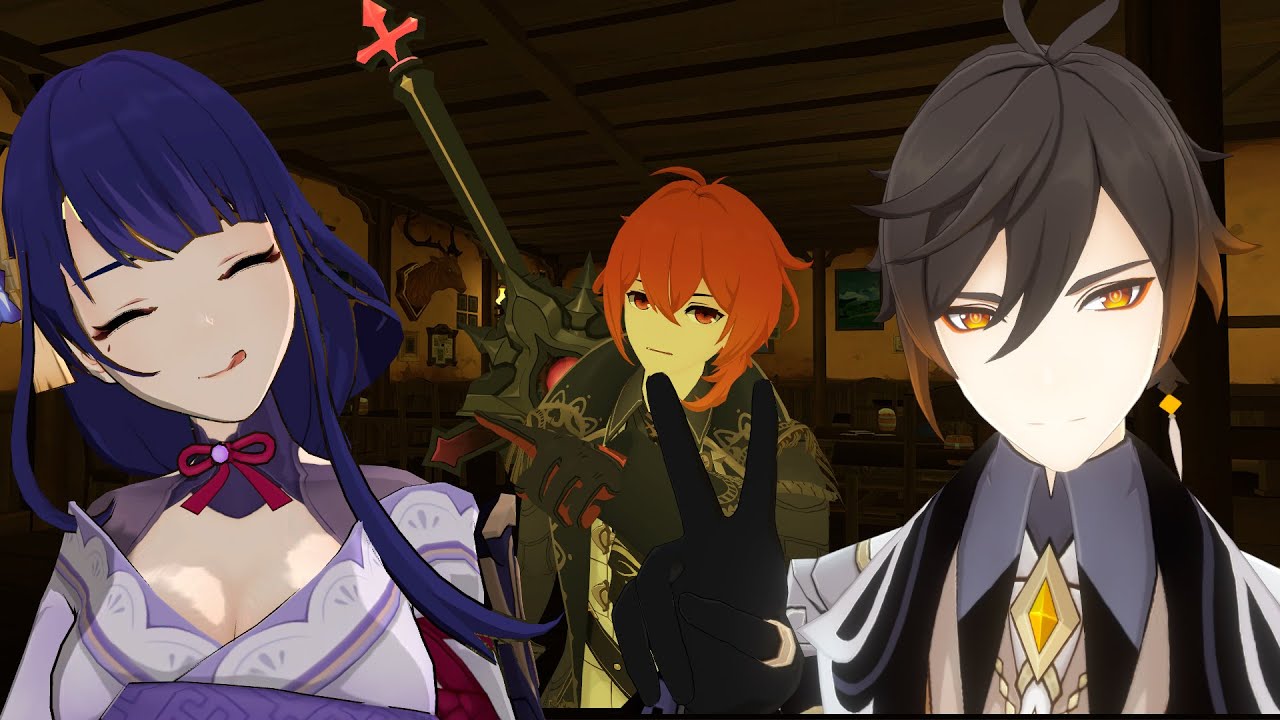 DILUC MOSTRA SEU BAR PARA TODOS (GENSHIN IMPACT VR) - YouTube