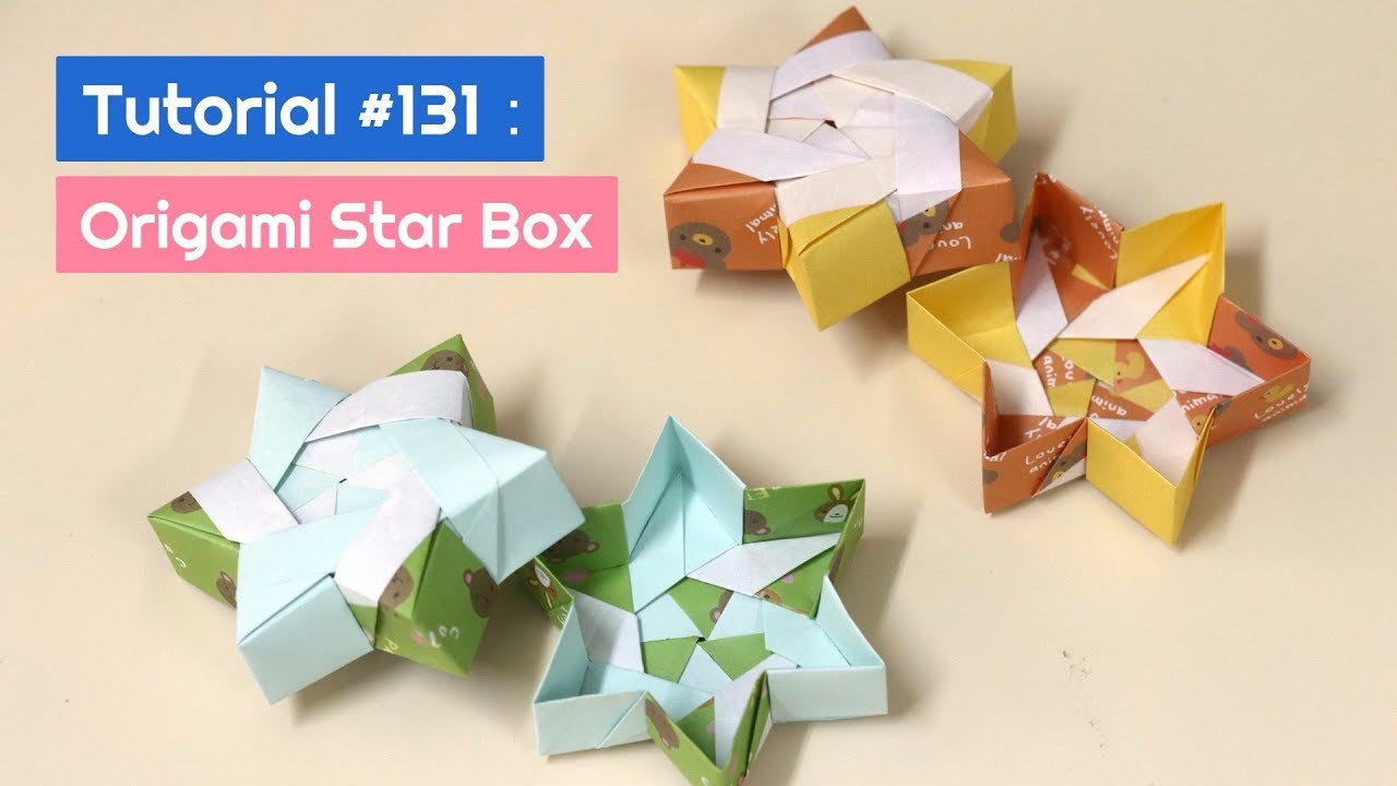 DIY Origami 6 Point Star Box Easy Tutorial | The Idea King Tutorial ...