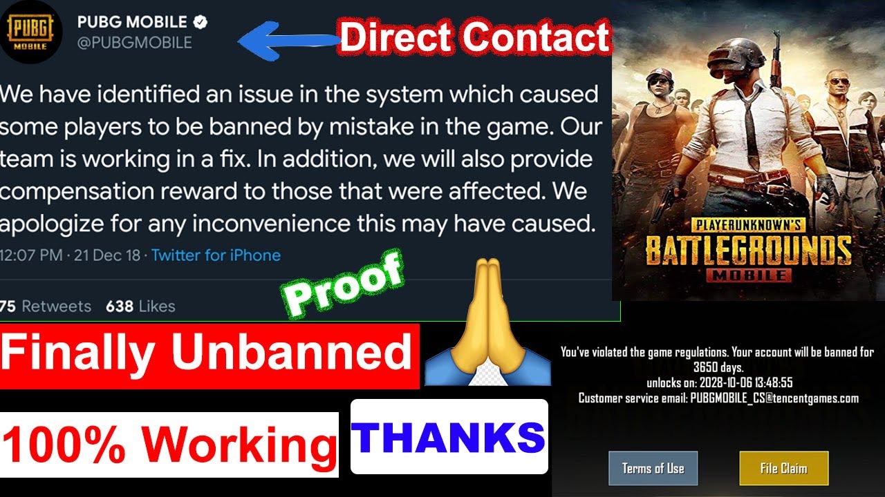 How to UNBAN pubg account 2020 || how to recover Pubg ban 10 year ...