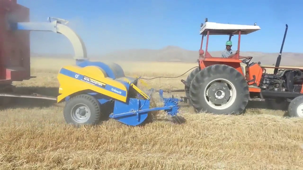 Soilmaster Agromachines Stem Collecting / Straw Machine - YouTube