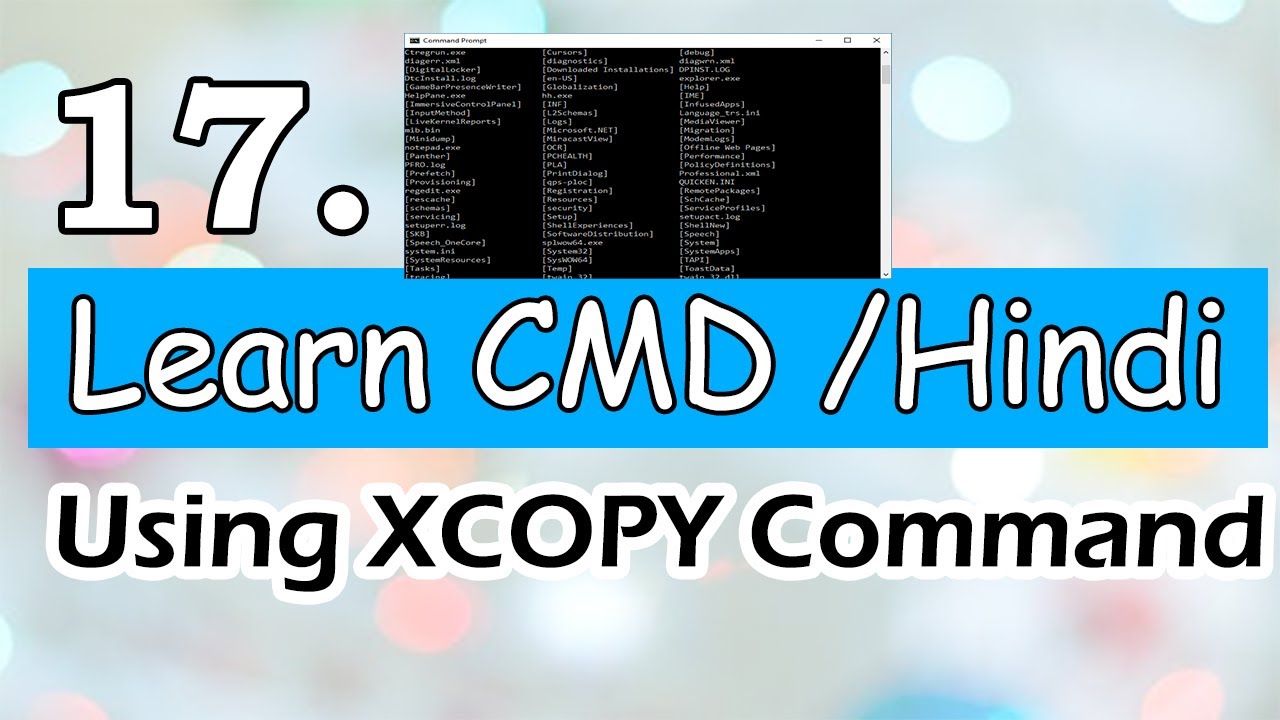 CMD How To Use XCOPY Command In CMD Part 17 Hindi 2021 YouTube