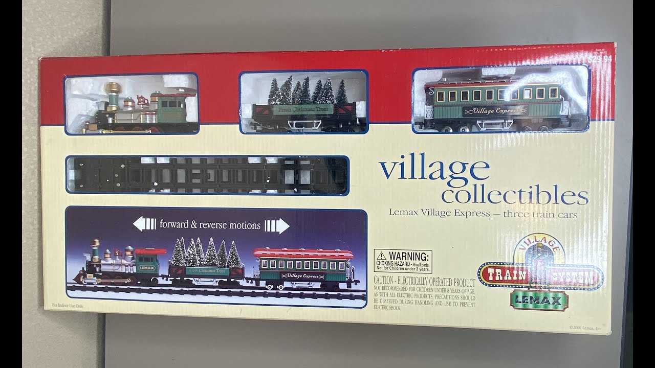 Lemax Village Express-Three Train Cars Retired / Discontinued Item #004549 2000 - YouTube