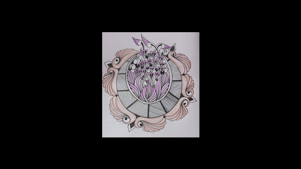 stress relief zentangle art #01 | | easy zentangle zentangle art ...