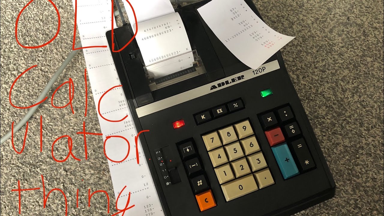 Adler 120p tear down and review vintage calculator receipt printer ...