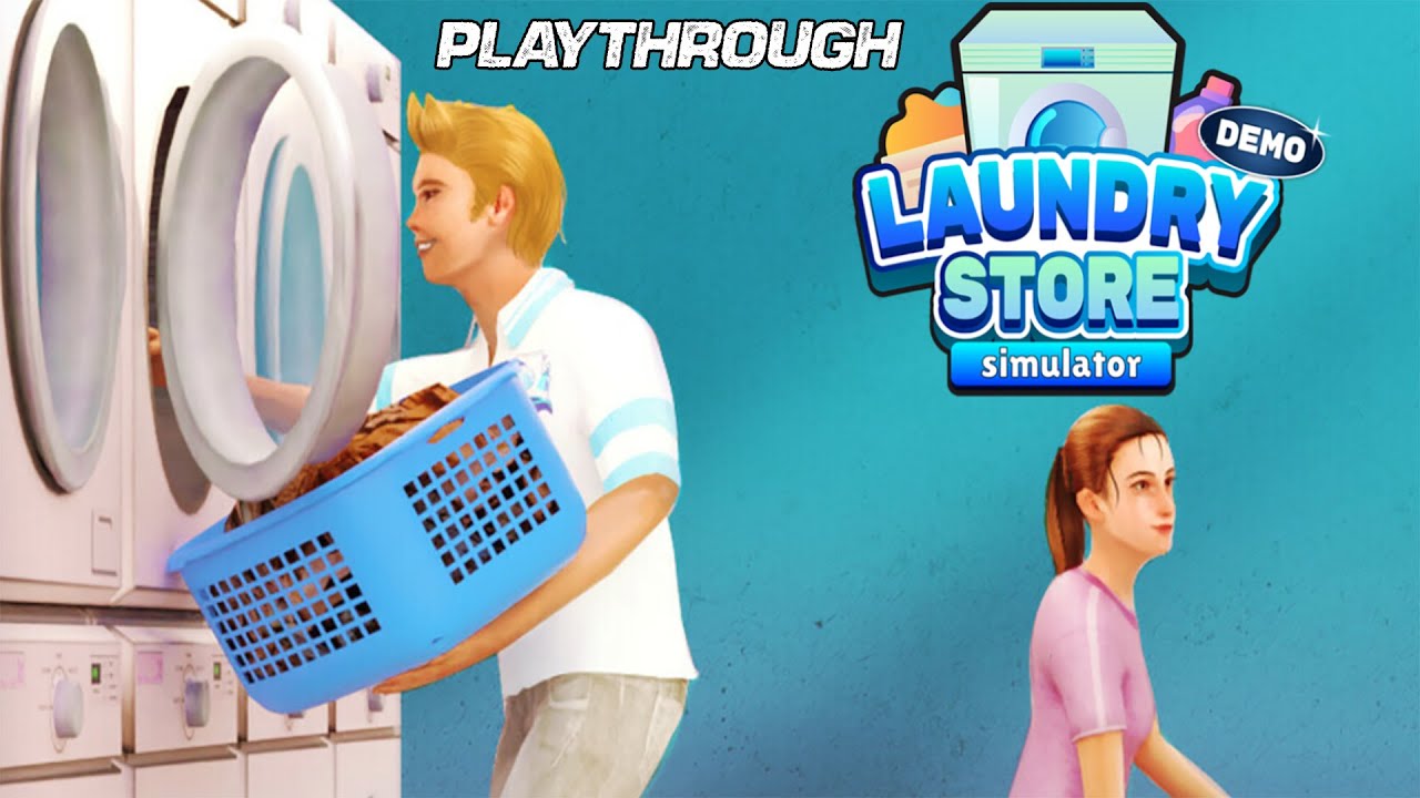 Laundry Store Simulator Playthrough Demo! - YouTube