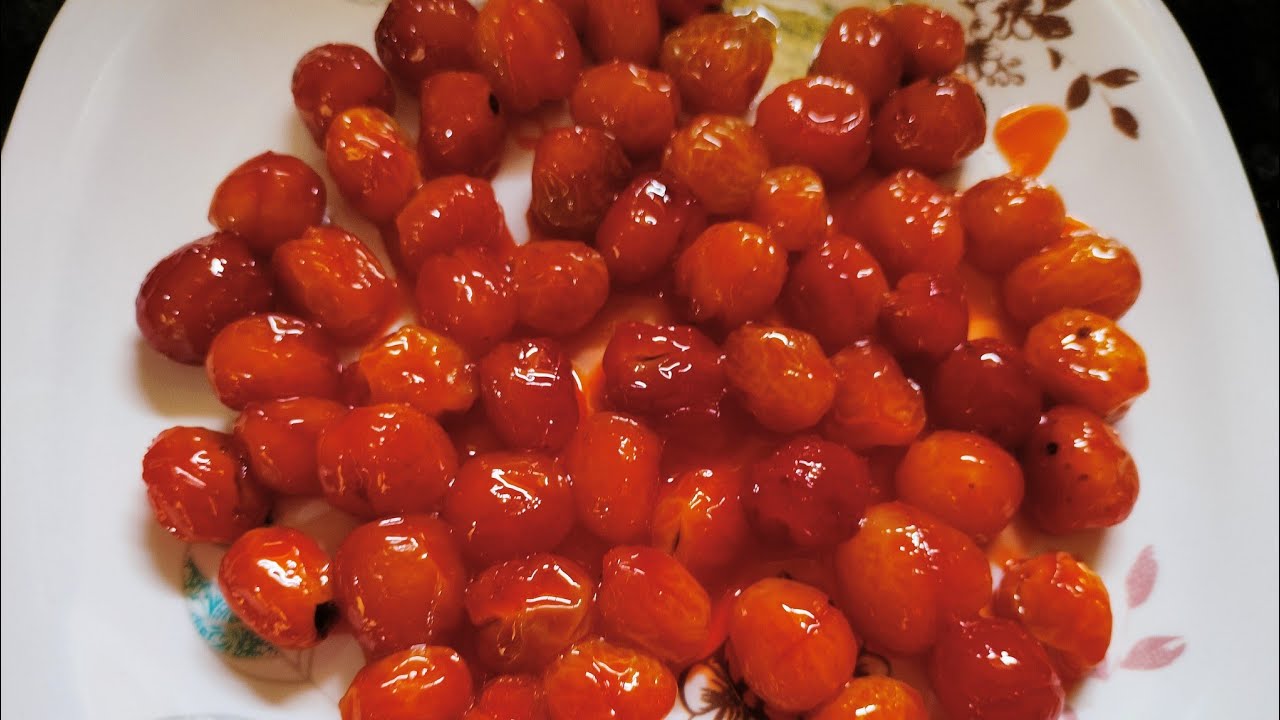 लालचुटुक ,रसरशीत पानावरची चेरी कशी बनवायची? अगदी सोपी पद्धत|Pan Cherry - YouTube