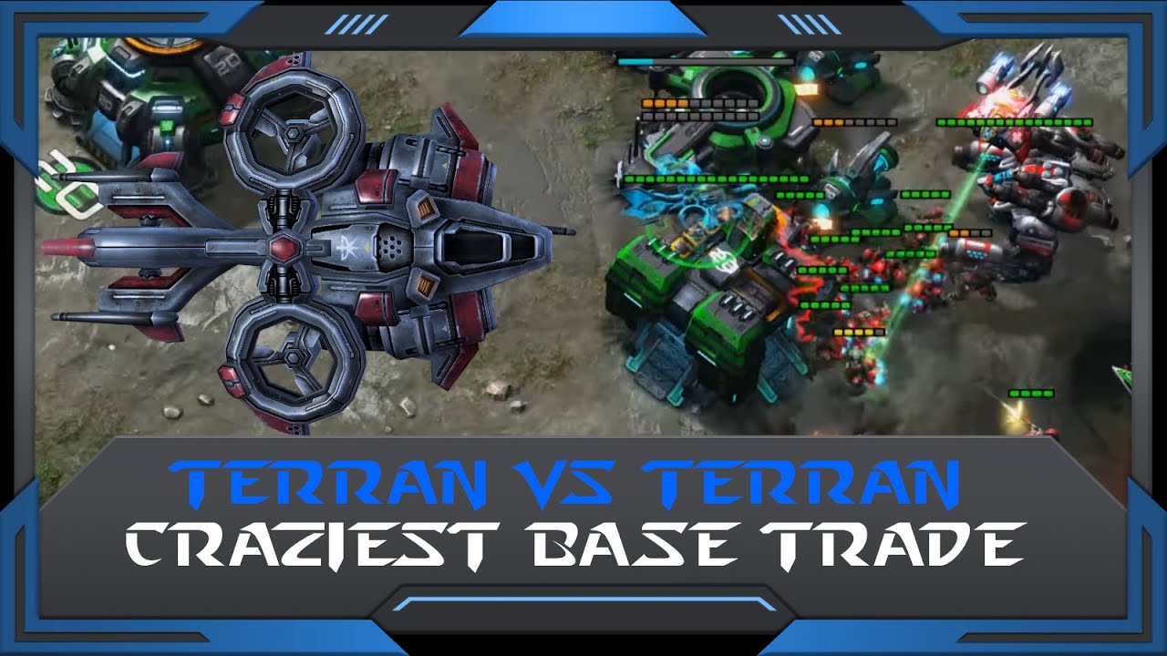 StarCraft 2 (RuFF Highlight): Craziest Base Trade - YouTube