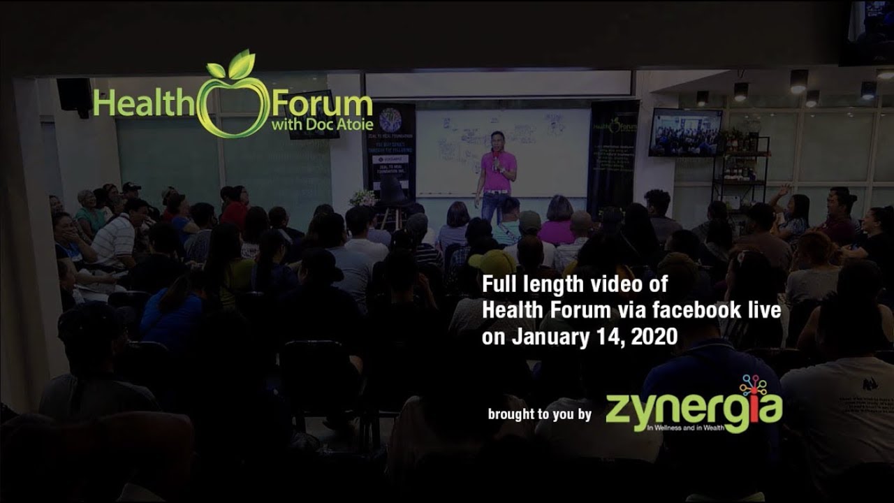 14 January 2020 | Health Forum via Facebook Live - YouTube