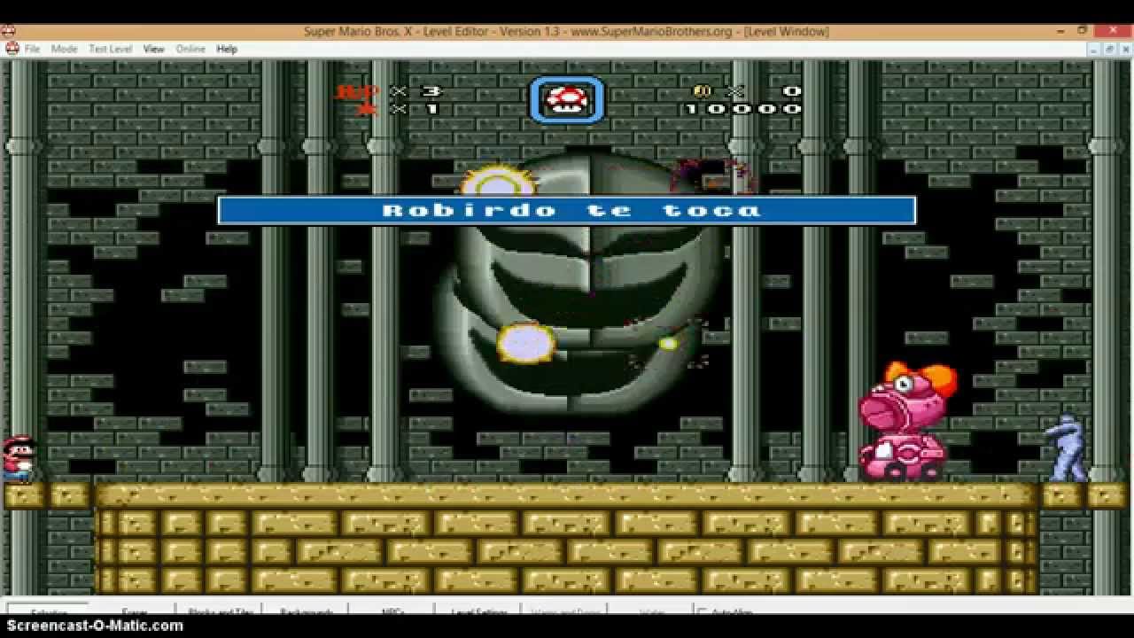 SMBX Custom Bosses Phanto Mummy and Robirdo battle - YouTube