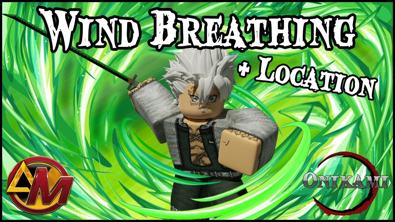 Wind Breathing Showcase + Location in Onikami || Roblox ( Codes in ...