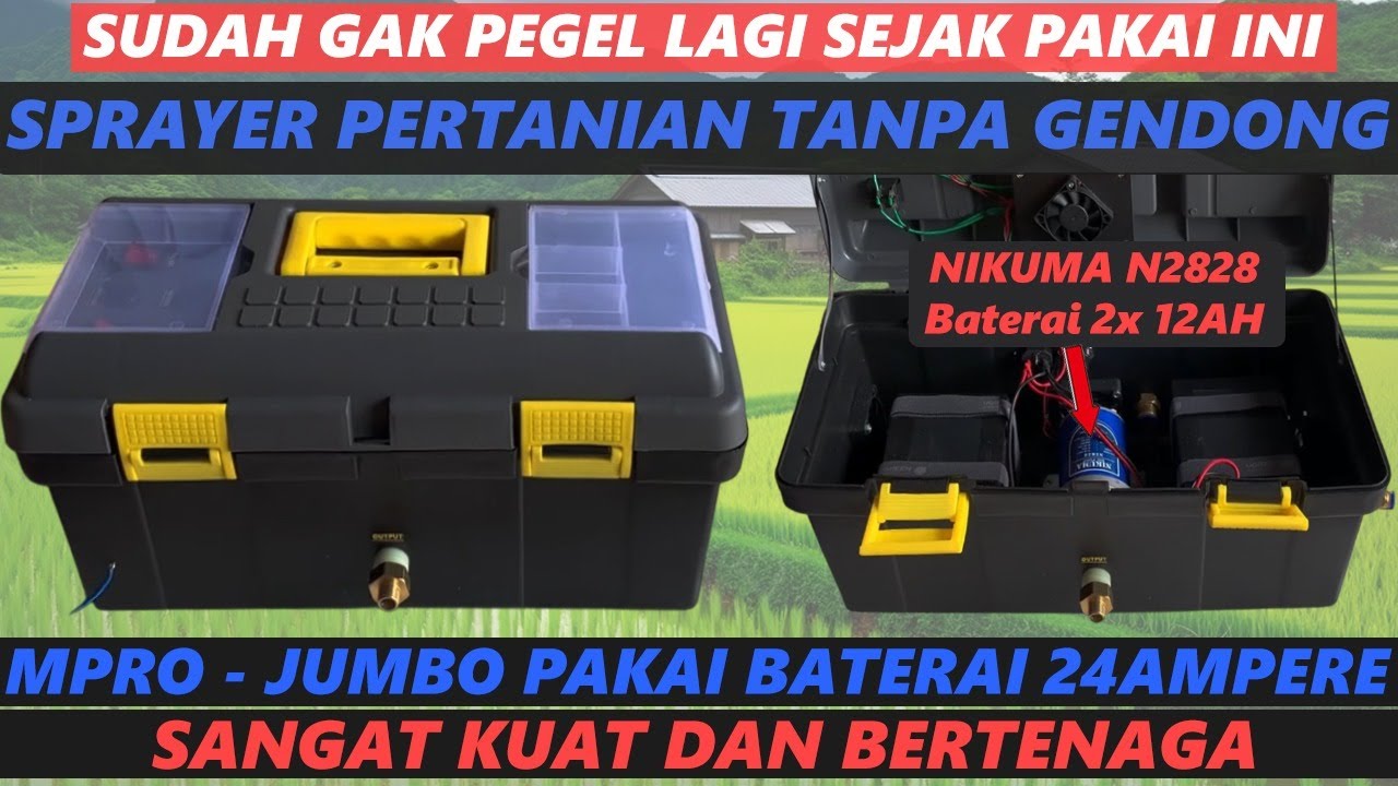 Review Pompa Box Pertanian Perkebuban M-PRO JUMBO Nikuma N2828 Selang ...