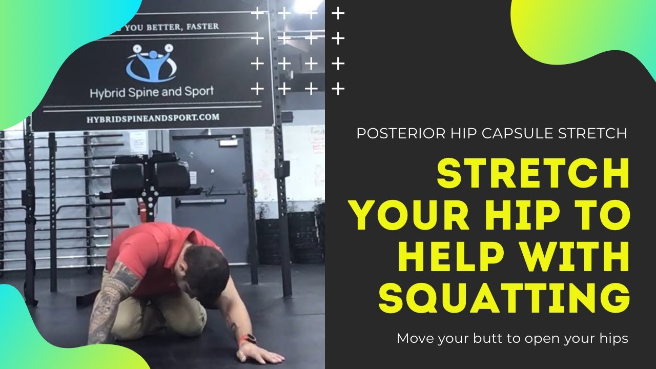 Posterior hip capsule stretch - YouTube