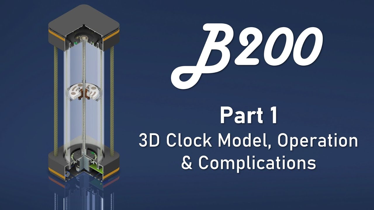B200 - Part 1: 3D Clock Model, Operation and Complications - YouTube
