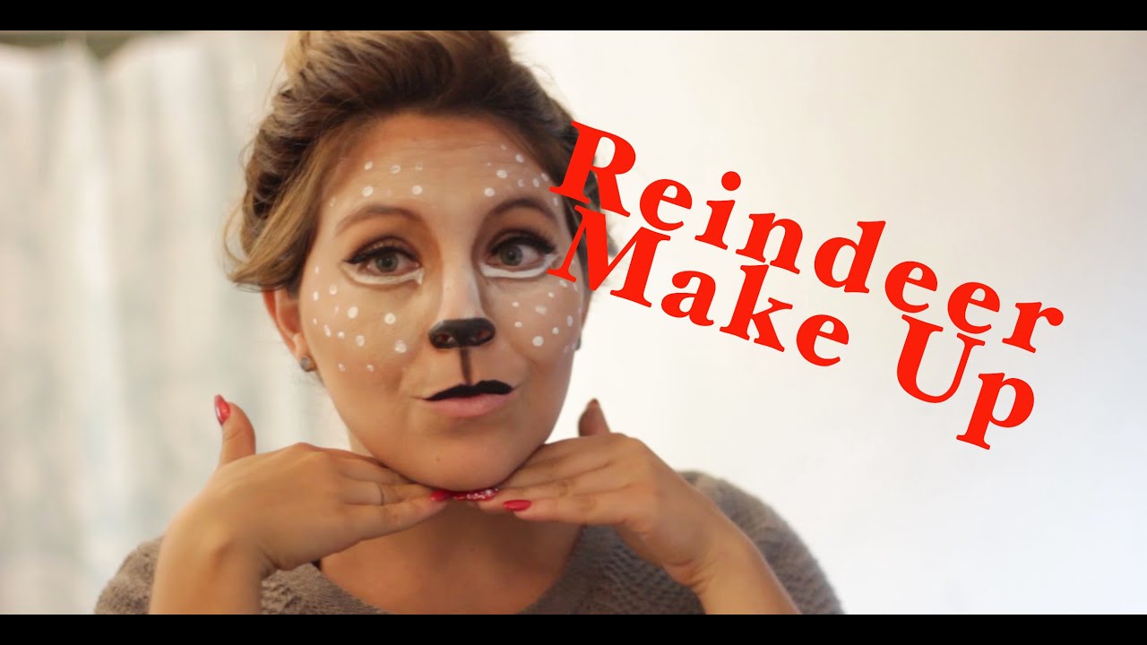 Reindeer Make Up Look - YouTube