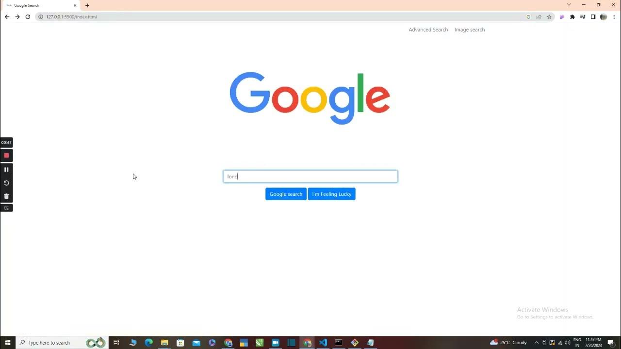 Design a front-end for Google Search, Google Image Search, and Google Advanced Search. | CS50 ...